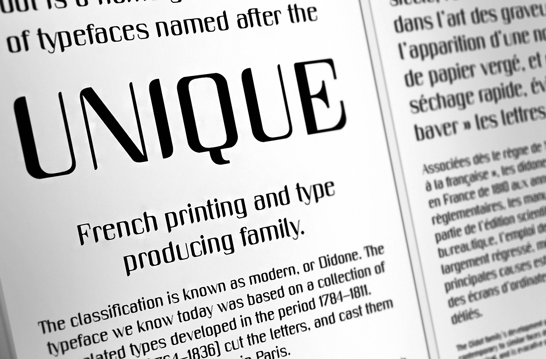 «Unique» font by Anna Pocius ← FOLD