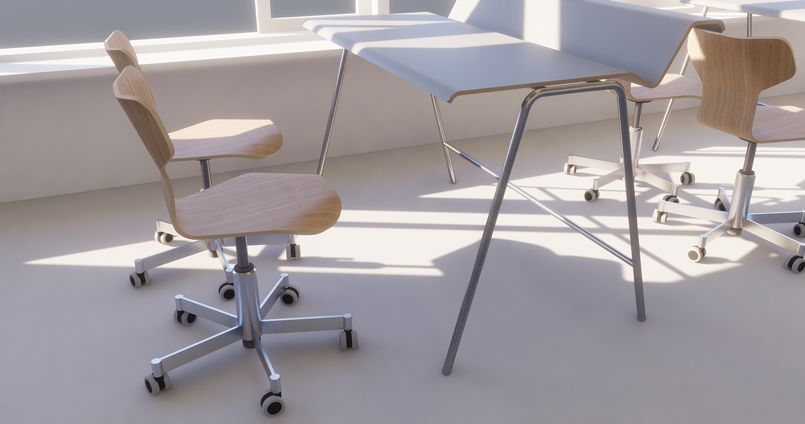 «Tip» — a contemporary version of classroom chair by «RIGA ChAIR» ← FOLD