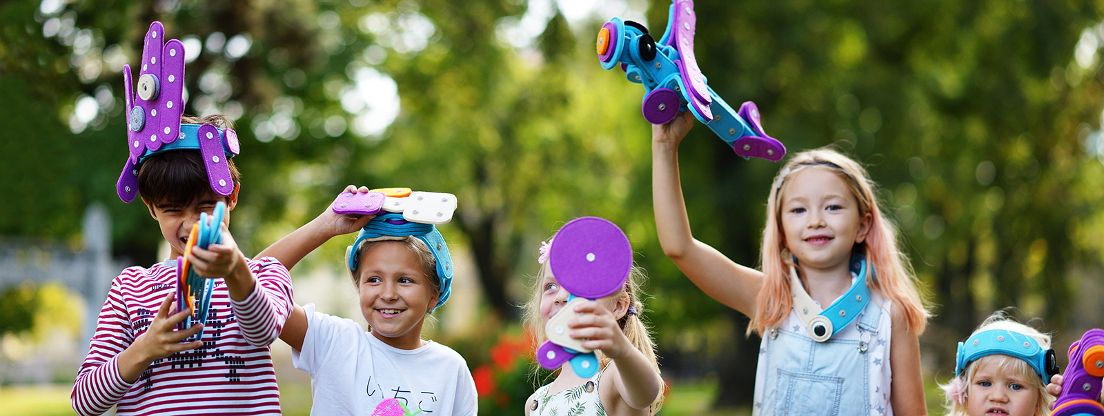 Flexible felt construction set Knop Knop ← FOLD