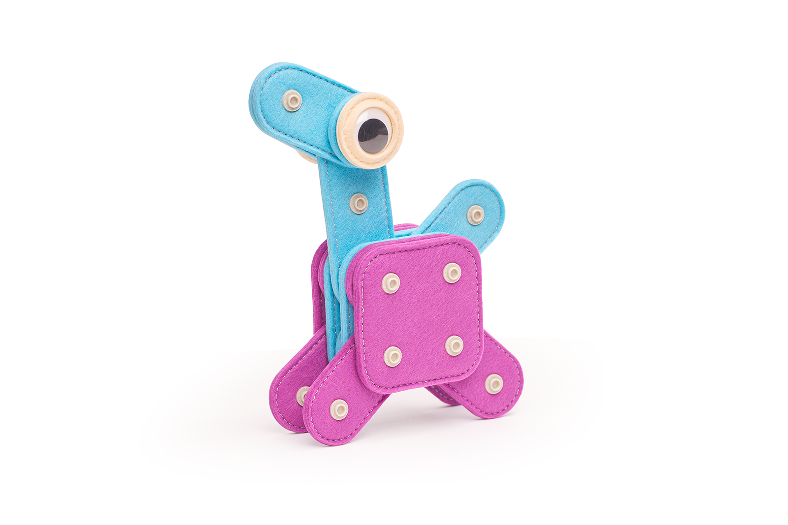 Flexible felt construction set Knop Knop ← FOLD