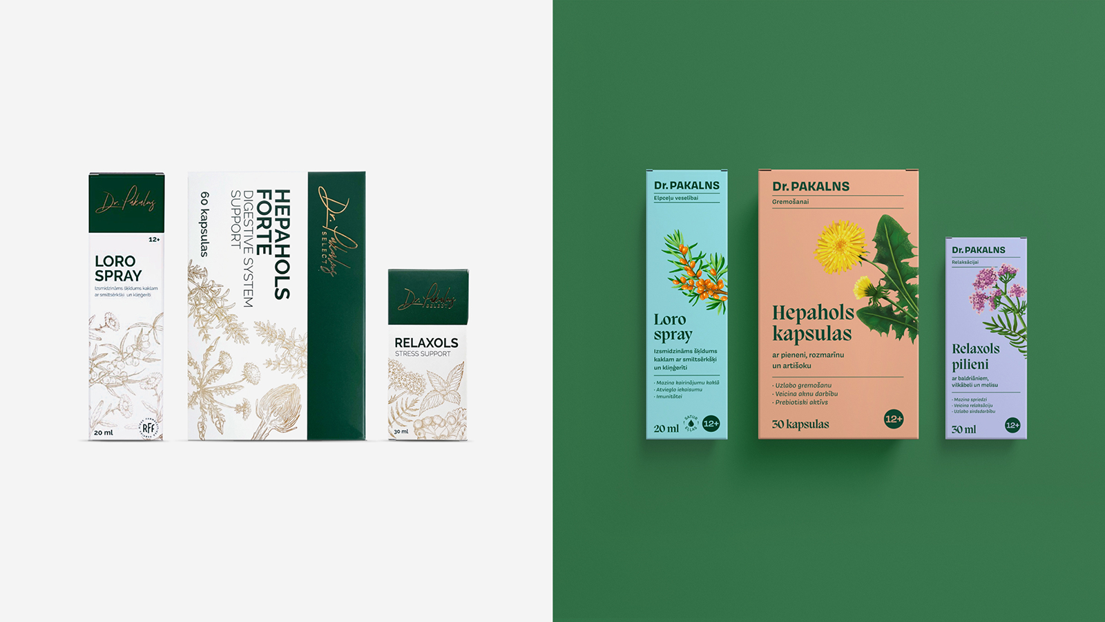 Dr. Pakalns packaging design by Brandbox ← FOLD